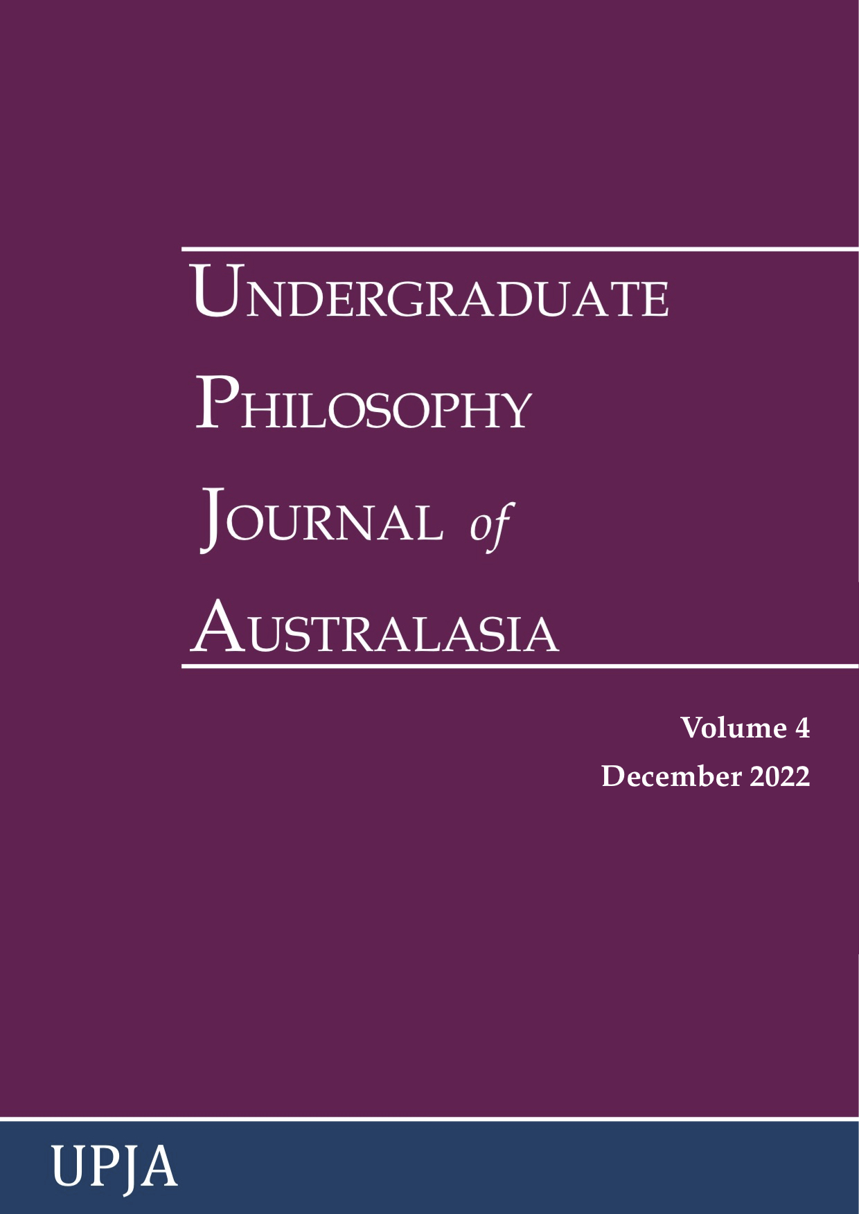 UPJA | The Undergraduate Philosophy Journal of Australasia